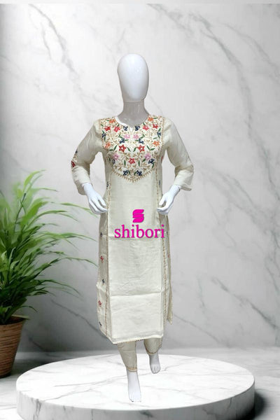 Mul Chadari White Dupatta Suits – shiborionline